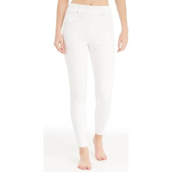 SPANX | Jeans | Spanx Womens White Distressed Skinny Pull On Jeans ...